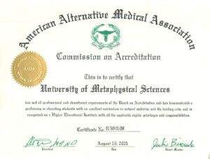 Accreditation - University of Metaphysical Sciences